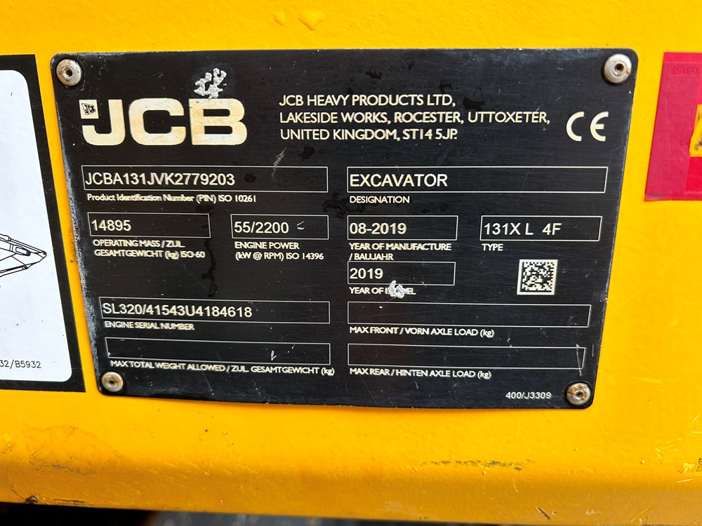 2019 JCB 131X LC (1054376) | P&E